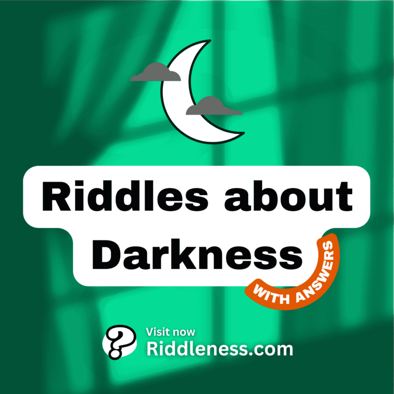 100+ Riddles About Darkness With Answers - Riddleness